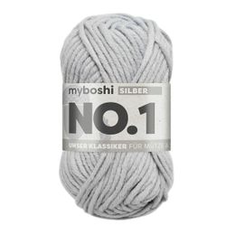 No. 1 von myboshi, Silber, aus Polyacryl