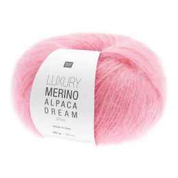 Luxury Merino Alpaca Dream aran von Rico Design, Pink, aus Schurwolle