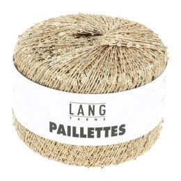 Paillettes von Lang Yarns, Hellbeige/Gr&uuml;n, aus Polyamid