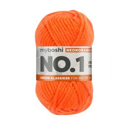No. 1 von myboshi, Neonorange, aus Polyacryl
