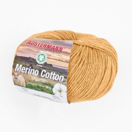 Merino Cotton organic von Austermann , Blau, aus Schurwolle