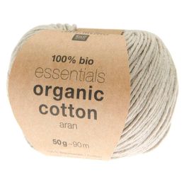 Essentials Organic Cotton aran von Rico Design, Greige, aus Baumwolle