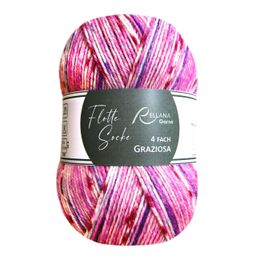 Sockenwolle Flotte Socke 4-fach Graziosa von Rellana Garne, Rosa, aus Schurwolle