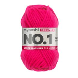 No. 1 von myboshi, Neonpink, aus Polyacryl
