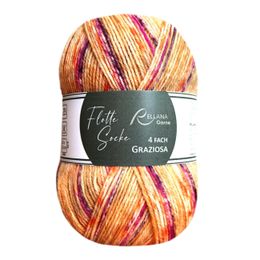 Sockenwolle Flotte Socke 4-fach Graziosa von Rellana Garne, Vanille, aus Schurwolle