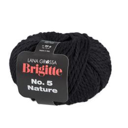 Brigitte No. 5 von Lana Grossa, Schwarz, aus Schurwolle