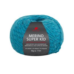 Merino Super Kid von Pro Lana, Petrol meliert, aus Wolle