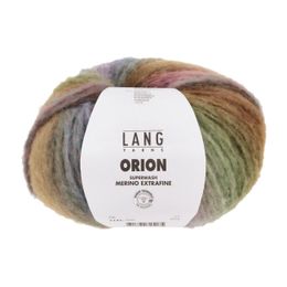 Orion von Lang Yarns, Olive/Violett/Braun, aus Schurwolle