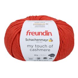 my touch of cashmere von freundin x Schachenmayr, Lipstick Red, aus Schurwolle
