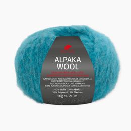Alpaka Wool von Pro Lana, Petrol meliert, aus Wolle