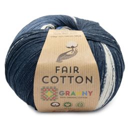 Fair Cotton Granny von Katia, Blau/T&uuml;rkis/Nachtblau, aus Baumwolle