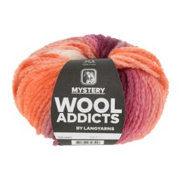 Mystery von WOOLADDICTS by Lang Yarns, White/Orange/Lilac, aus Schurwolle