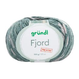 gr&uuml;ndl Fjord von Gr&uuml;ndl, Hellgrau/Flaschengr&uuml;n, aus Schurwolle