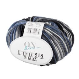 Linie 518 Shaba von ONline, Dunkelblau/Blau/Grau/Creme, aus Schurwolle