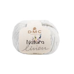 Natura Linen von DMC, Wei&szlig;, aus Leinen