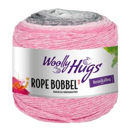 Rope Bobbel von Woolly Hugs, Grau/Rosa, aus Baumwolle