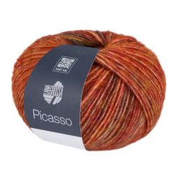 Picasso von Lana Grossa, Rost/Ocker/Braun/Khaki/Kupferrot, aus Schurwolle