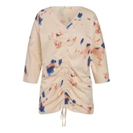 Ulla Popken Shirt Damen Gr&ouml;&szlig;e M/L beige / blau / orange