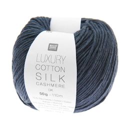 Luxury Cotton Silk Cashmere dk von Rico Design, Marine, aus Baumwolle