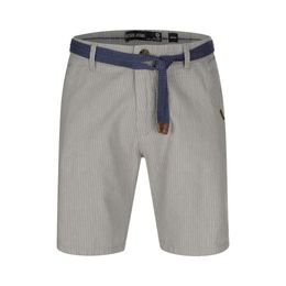 INDICODE JEANS Shorts Herren Gr&ouml;&szlig;e 33 grau / wei&szlig;