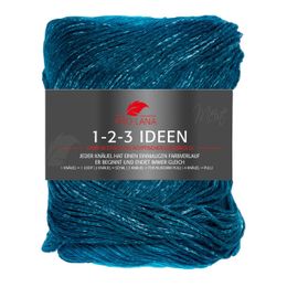 1-2-3 Ideen von Pro Lana, Petrol/Beige, aus Baumwolle