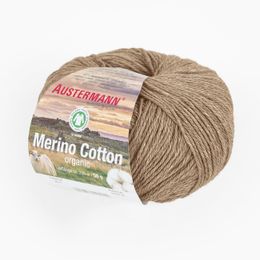 Merino Cotton organic von Austermann , Muskat, aus Schurwolle