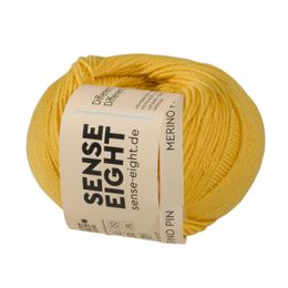 Merino Pin von Sense Eight, 127 Yellow, Yellow, aus Schurwolle
