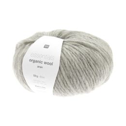 Essentials Organic Wool aran von Rico Design, Grau, aus Wolle