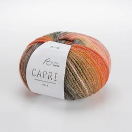 Capri von Rellana Garne, Orange/Blau/Lila, aus Schurwolle