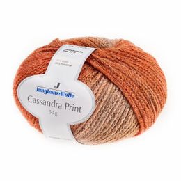 Cassandra Print von Junghans-Wolle, Sand/Orange, aus Wolle