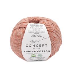 Andina Cotton von Katia, Orangerot, aus Baumwolle