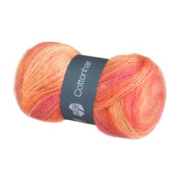 Cottonhair von Lana Grossa, Hummer/Orange/Pink/Fuchsia, aus Mohair