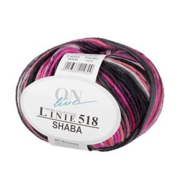 Linie 518 Shaba von ONline, Pink/Fuchsie/Rosa/Rot/Grau/Creme, aus Schurwolle