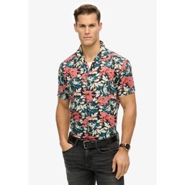 Superdry & Co Hemd 'Hawaii' Herren Gr&ouml;&szlig;e XL creme / marine / rot / schwarz