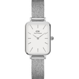Daniel Wellington Analog Watch 'Quadro Pressed Sterling S White' female Silver size One Size