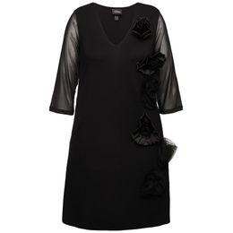 Ulla Popken Kleid Damen Gr&ouml;&szlig;e 46/48 schwarz Winterkleid