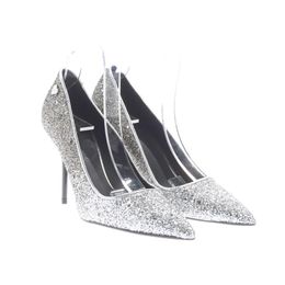 Love Moschino Pumps Damen Gr&ouml;&szlig;e 39 Second Hand silber