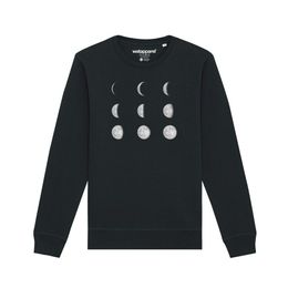 Watapparel Sweatshirt ' Moonphases ' male Black size 4XL