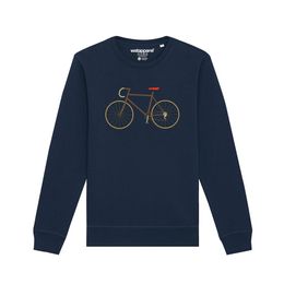 Watapparel Sweatshirt ' Fahrrad ' male Blue size XS