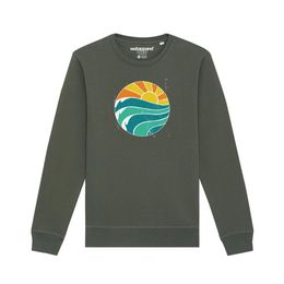 Watapparel Sweatshirt 'Summer Sun' male Green size M