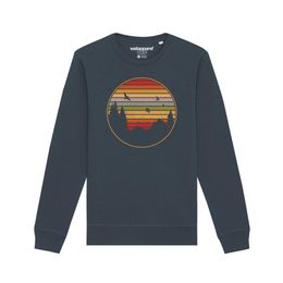 Watapparel Sweatshirt ' Sunset Berge & Tannen ' male Grey size XXXL