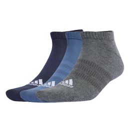 adidas Performance Sportsocken 'Cushioned Low-Cut 3 Pairs' Herren Gr&ouml;&szlig;e 37/39 blau / dunkelblau / grau / wei&szlig;