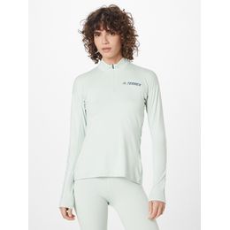 adidas terrex Funktionsshirt 'Xperior' Damen Gr&ouml;&szlig;e M/L pastellgr&uuml;n / schwarz