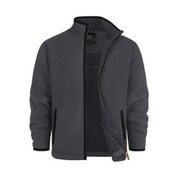 INDICODE JEANS Fleecejacke 'Emilos' Herren Gr&ouml;&szlig;e XL anthrazit