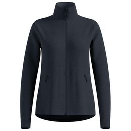 Odlo Grid Fleece Midlayer Full Zip Bekleidung Damen schwarz