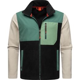 Ragwear Fleece Jacket 'Flettcher' male Green, Black size 4XL