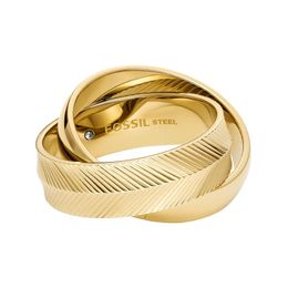 Fossil Ring Damen Gr&ouml;&szlig;e 56 gold