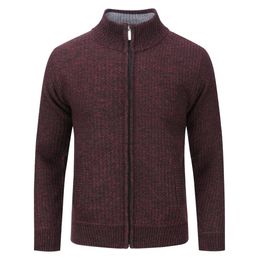 YOUTHUP Knit Cardigan male Red size S