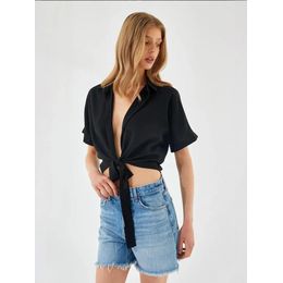MixRay Bluse Damen Gr&ouml;&szlig;e S schwarz