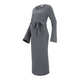 MAMALICIOUS Umstand Kleid Damen Gr&ouml;&szlig;e 34 dunkelgrau Winterkleid